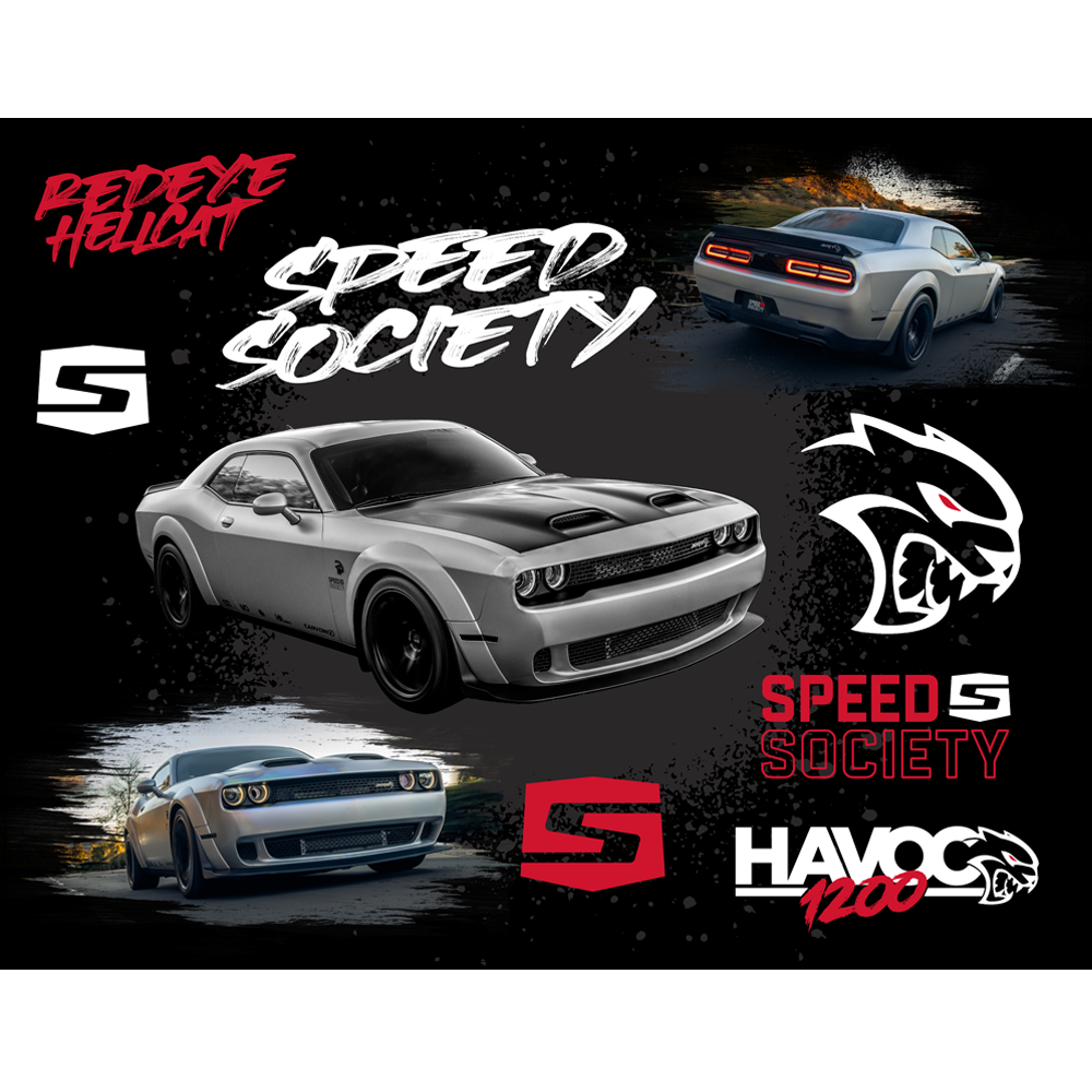 Havoc 1200HP Redeye Hellcat Sticker Sheet – Speed Society
